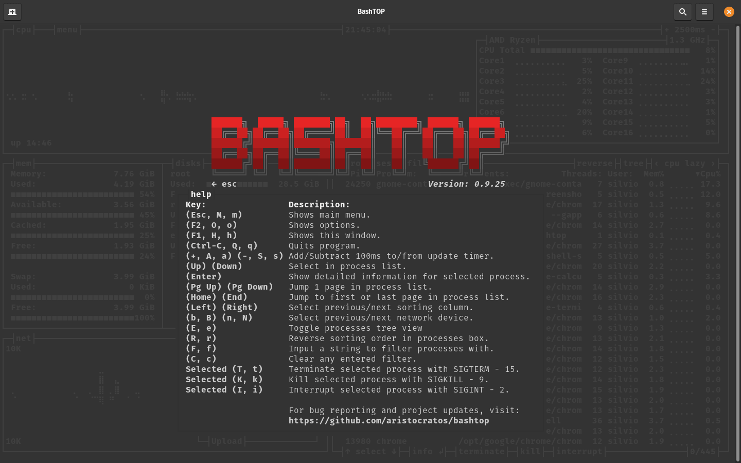 Como instalar o Bashtop - Explorando TI